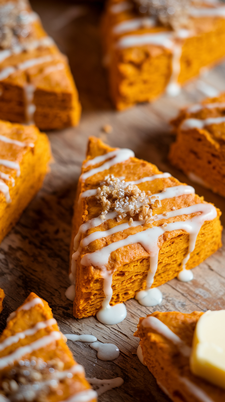 Pumpkin Scones - Two Forkin Foodies